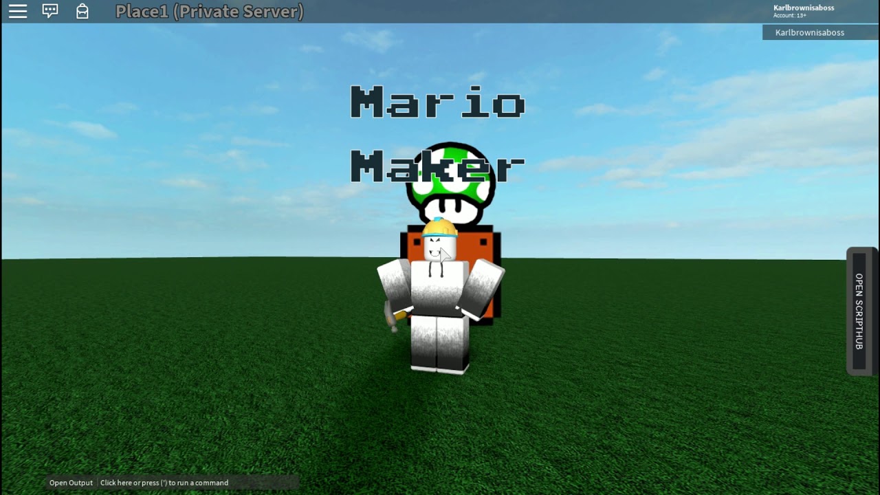 Roblox Mario Maker Script FE - YouTube