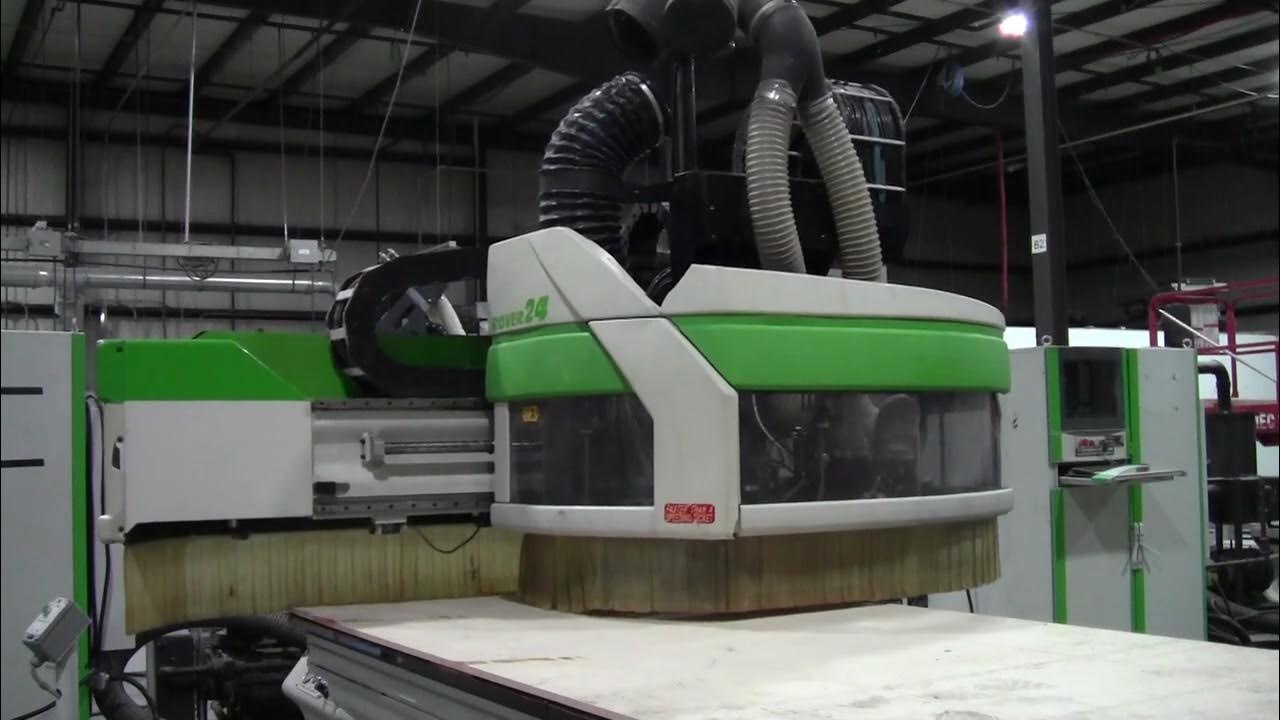 2003 BIESSE "ROVER 24FTS" 4' x 10' CNC Flat Table Machining Center ...