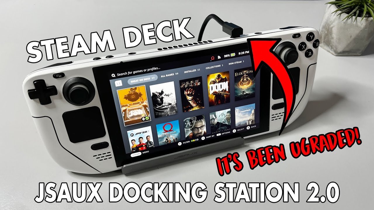 JSAUX 2.0 Steam Deck Dock Unboxing And Review - Best Docking Station ...