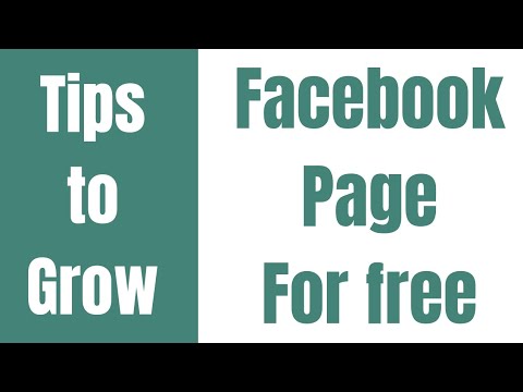 Facebook Growth: TIPS TO GROW FACEBOOK PAGE FOR FREE! - YouTube