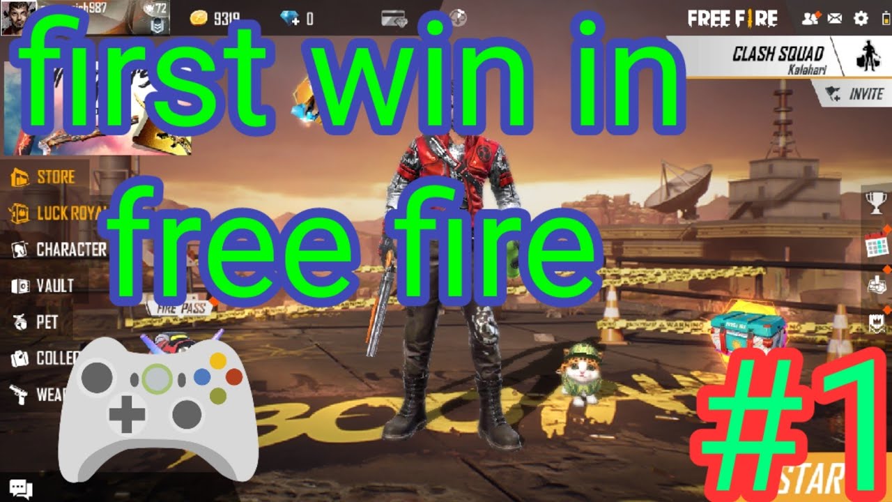 first win in free fire - YouTube