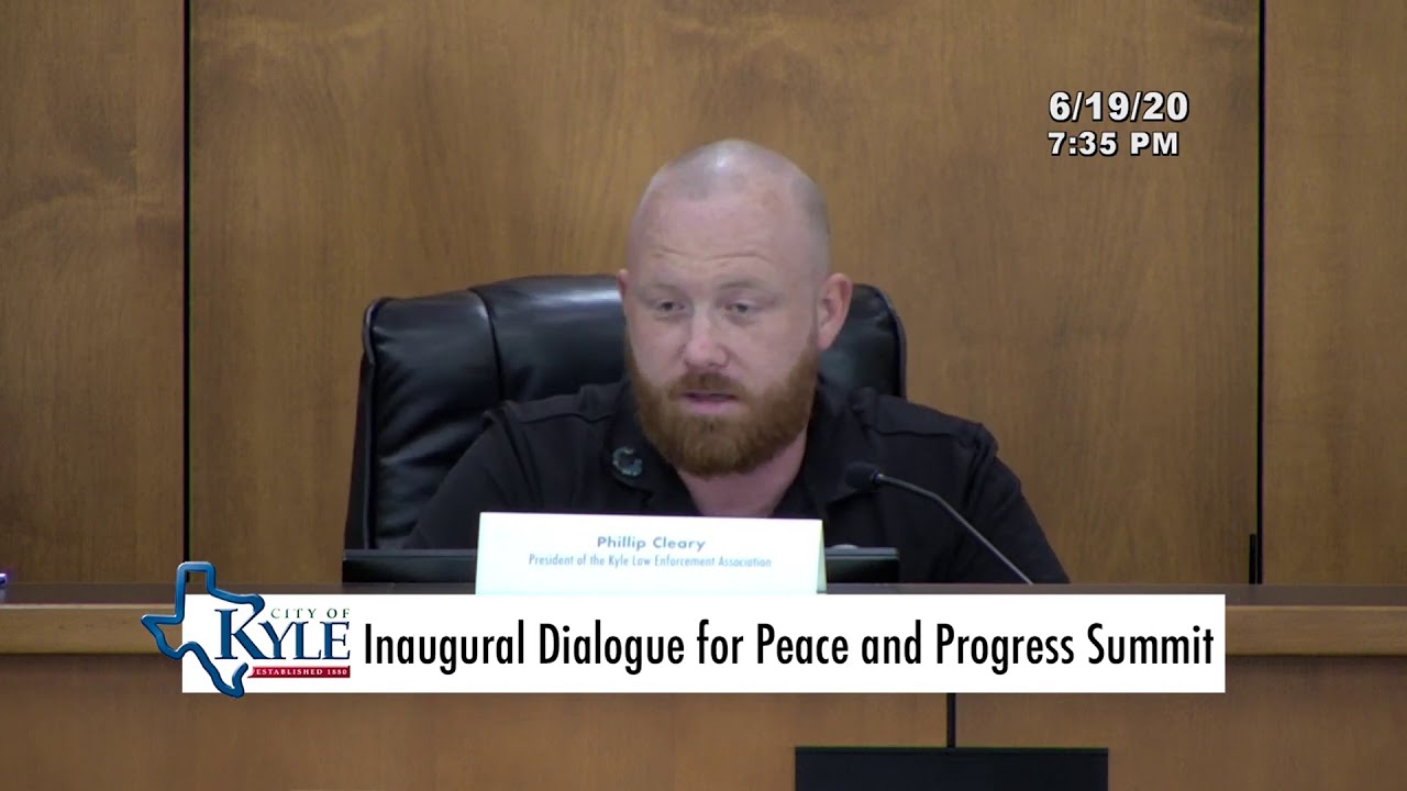 Kyle Peace and Progress Summit - Officer Phillip Cleary - YouTube