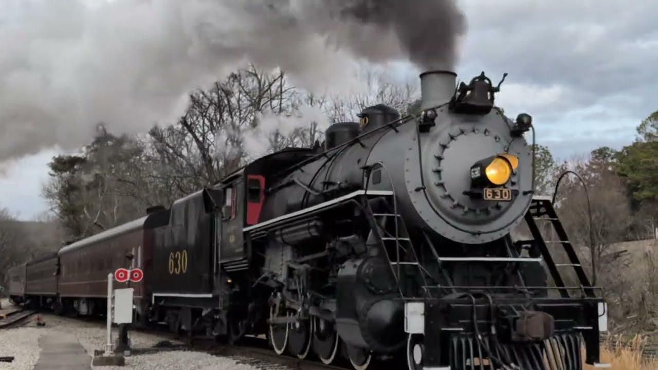 Morning Steam at TVRM with Locomotive 630 - YouTube