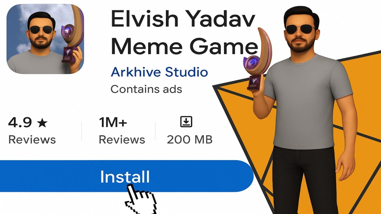 I Found Elvish Yadav Meme Game on Play Store! 😂 - YouTube