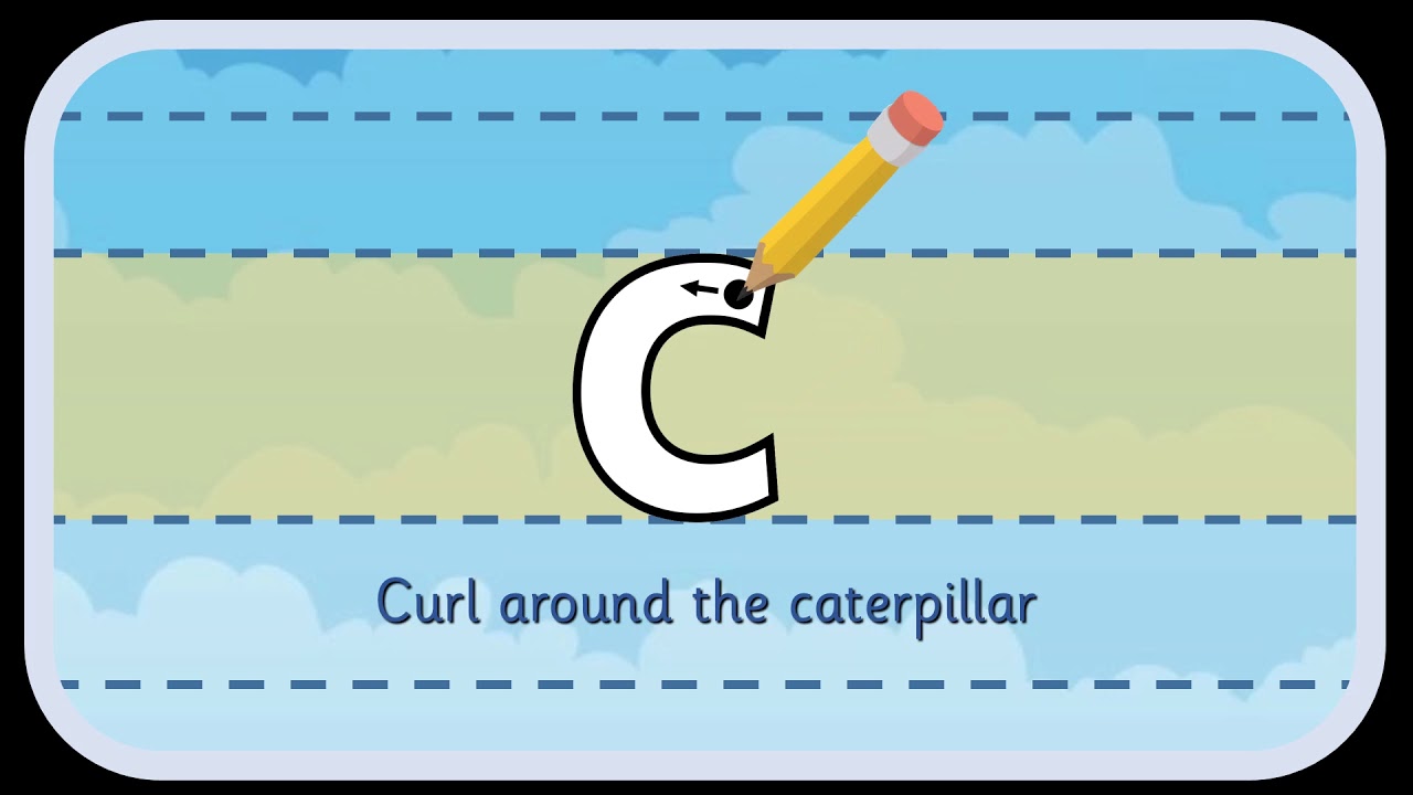 'c' letter formation - YouTube