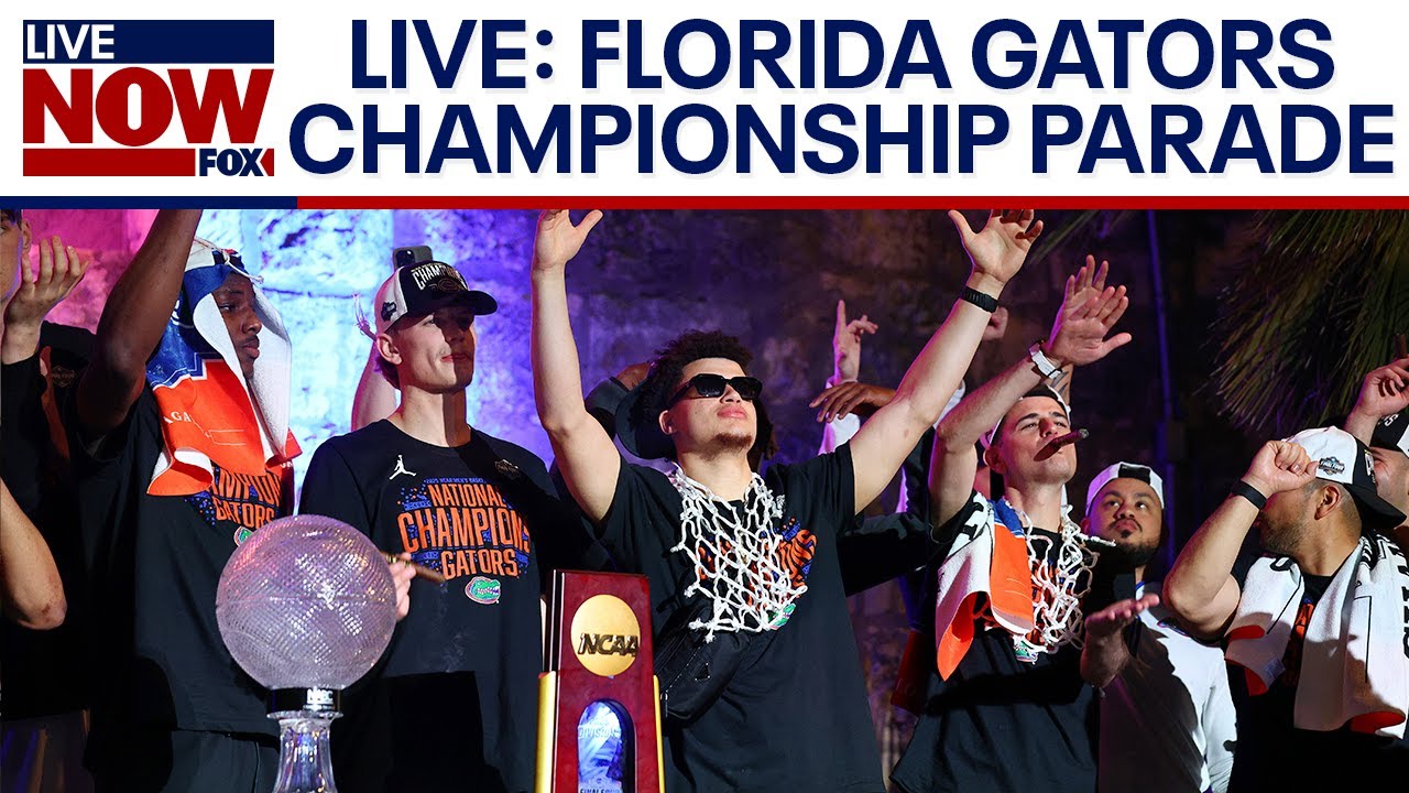Full: Florida Gators parade after NCAA basketball win - YouTube