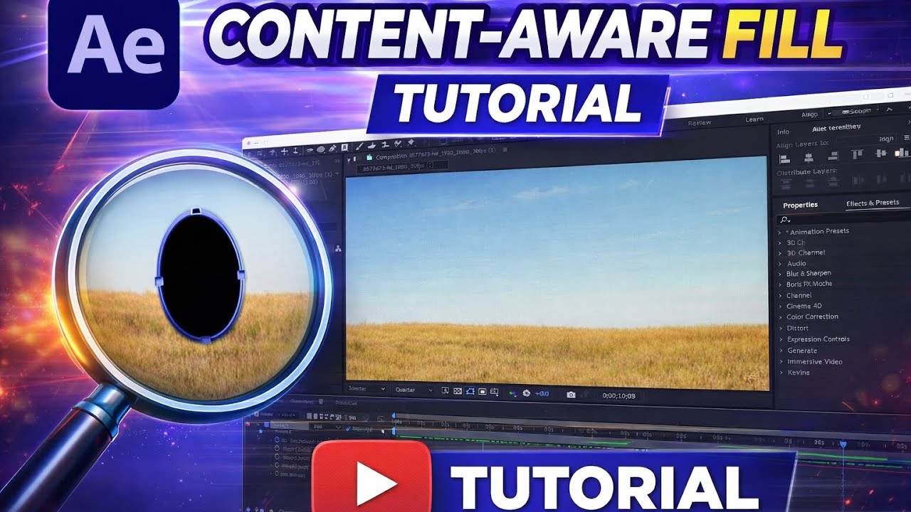 Remove ANY Object From Video in After Effects (Content-Aware Fill ...
