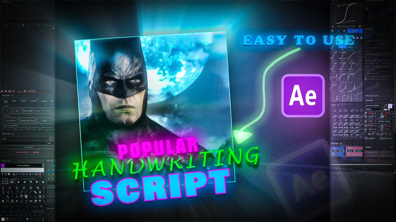HANDWRITING Script FOR AFTER EFFECTS (you need this). #scribe - YouTube