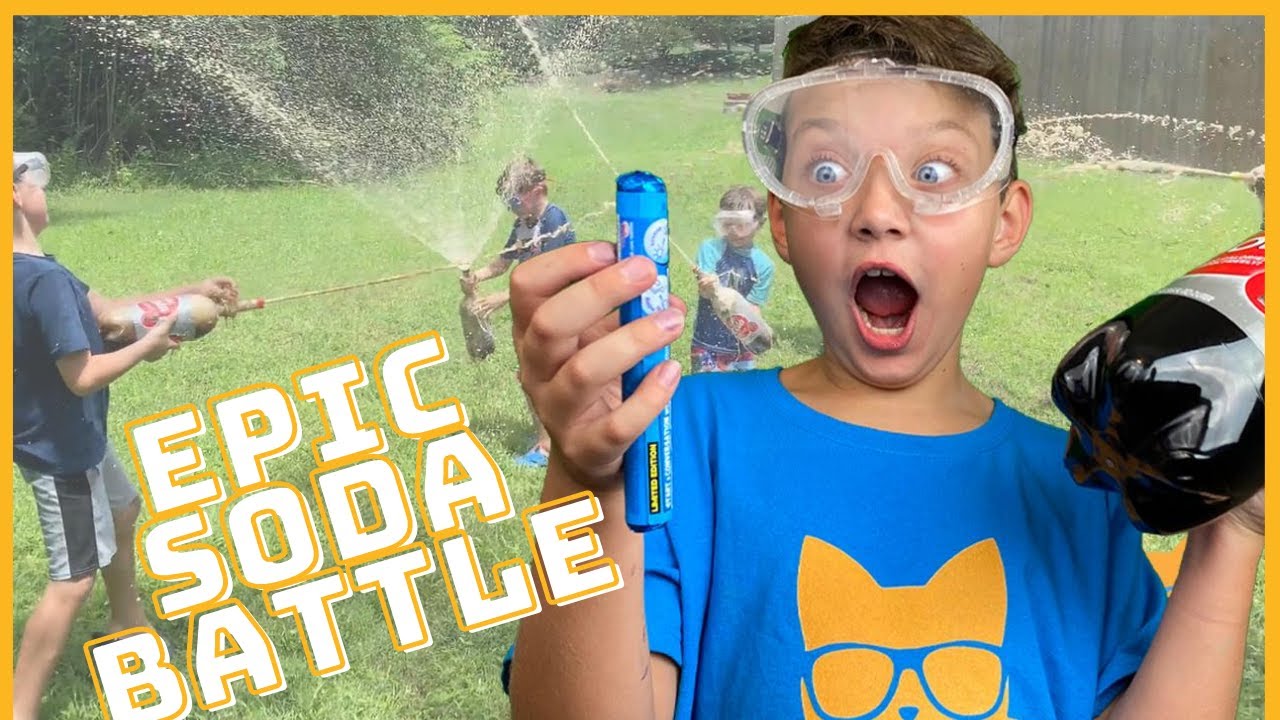 EPIC SODA BATTLE | Extreme Mentos and Coke Challenge Having a Blast ...