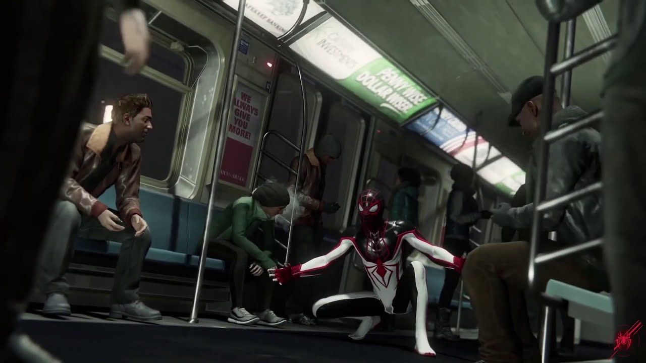 New Miles Morales Spider-Man Loading Screen - Miles Flips In Subway ...