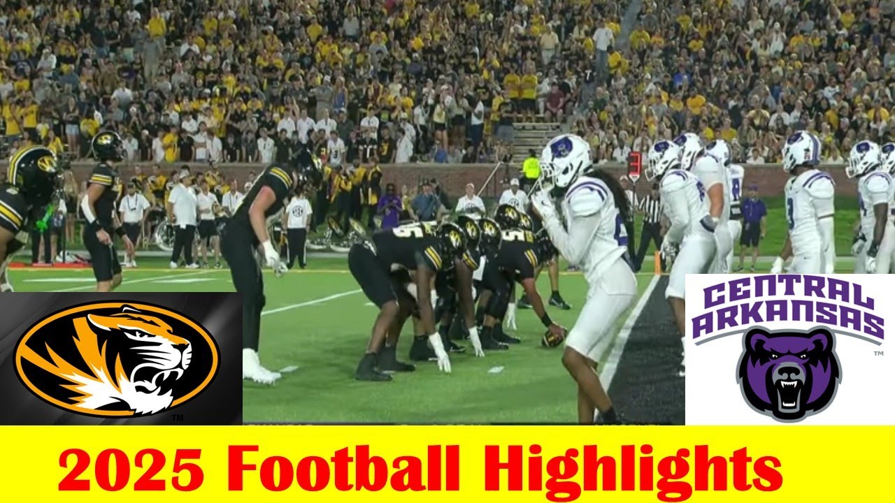 Central Arkansas vs Missouri Football Game Highlights 8 28 2025 - YouTube