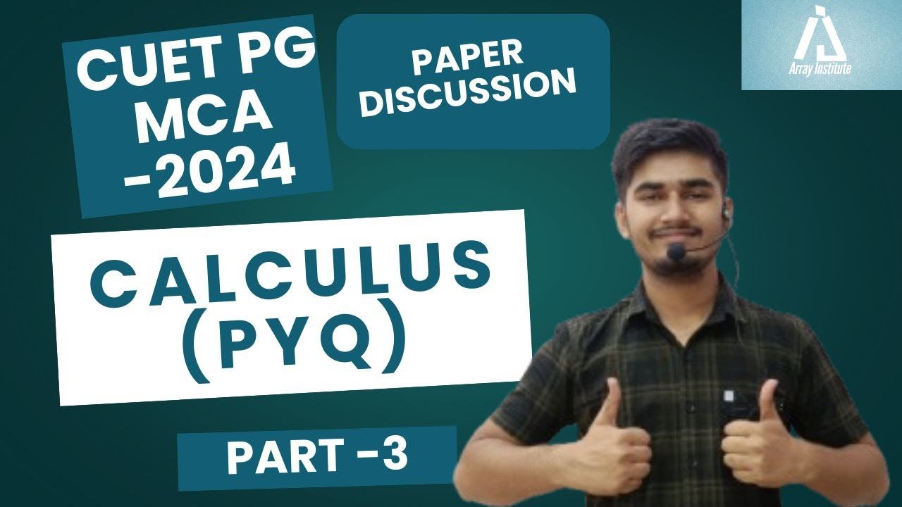 CUET PG MCA 2025 | CUET 2024 | Paper Discussion| Part-3 | Vijaypal ...