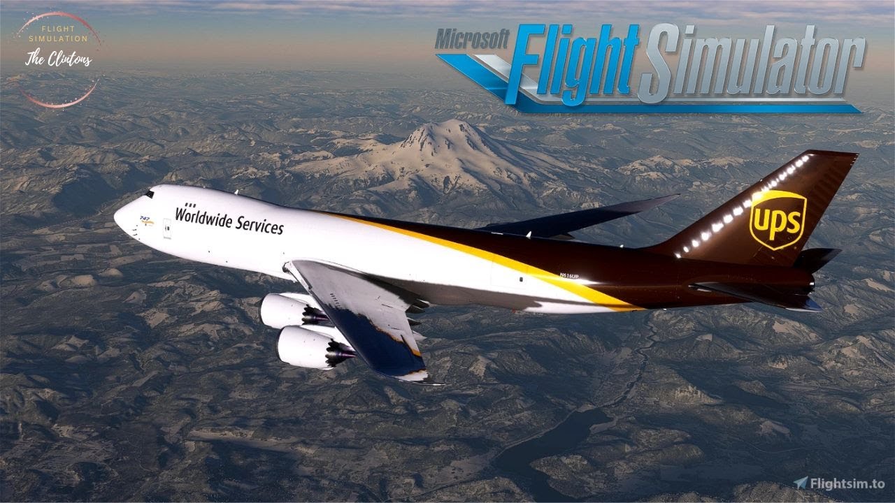 UPS Boeing 747-8F | Seattle to San Franciso | Microsoft Flight ...