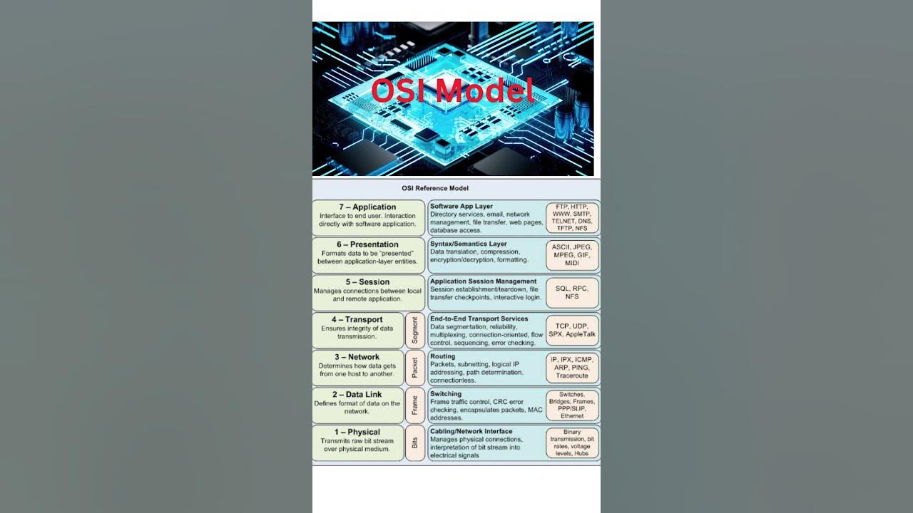 OSI Reference Model|Networking|TCP|IP|Protocol|security| - YouTube