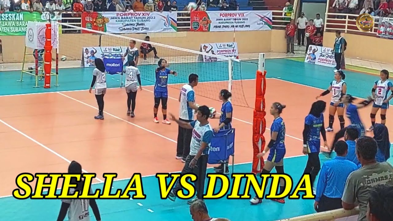 SHELLA SANIA TIMNAS VS ADINDA MEGAWATI BOLA VOLI PUTRI PORPROV JABAR ...