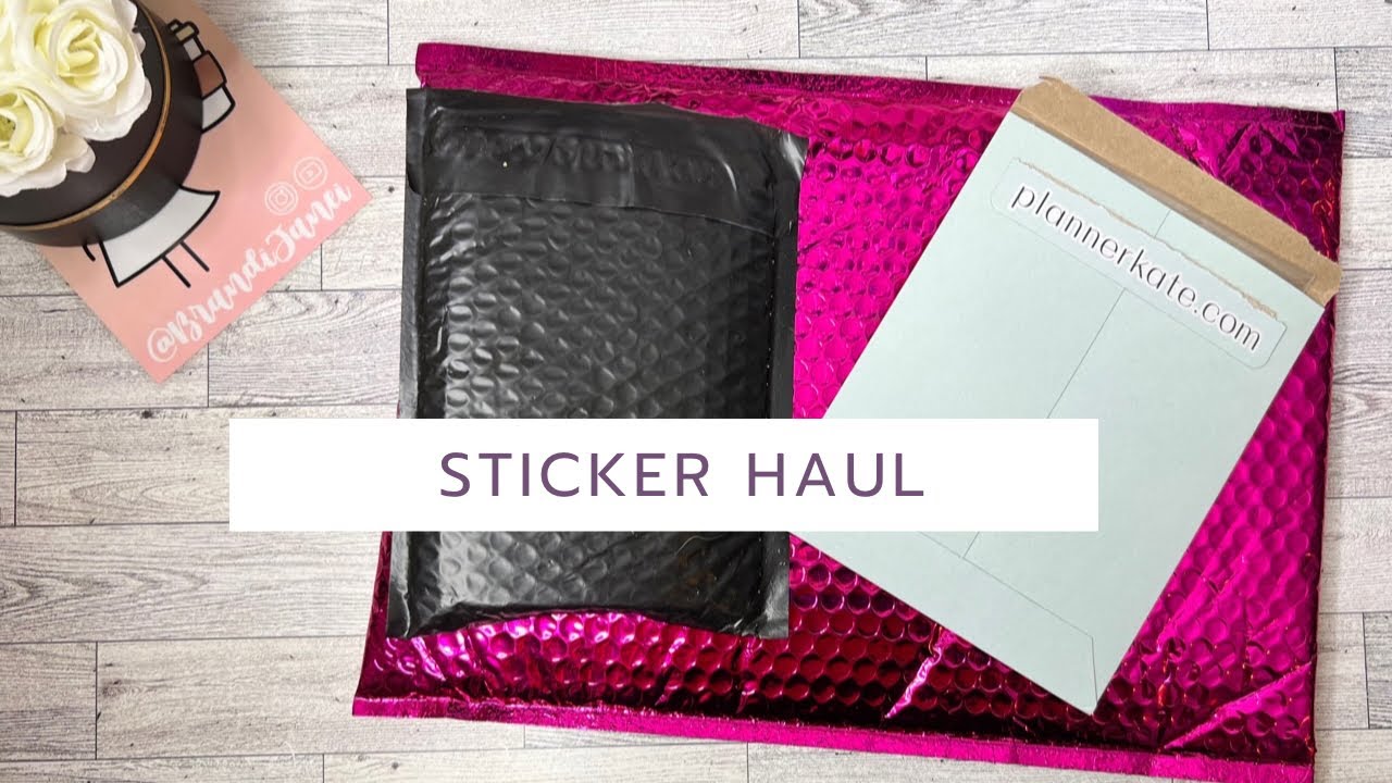 Sticker Haul | Feat. @TheHappyPlannerChannel Planner Kate and ...
