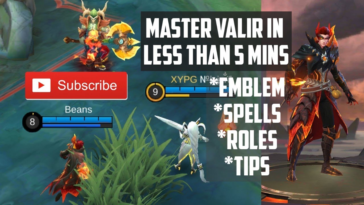 MASTER VALIR IN LESS THAN 5 MINS (2020 GUIDE) - EMBLEM, SPELLS, ROLES ...