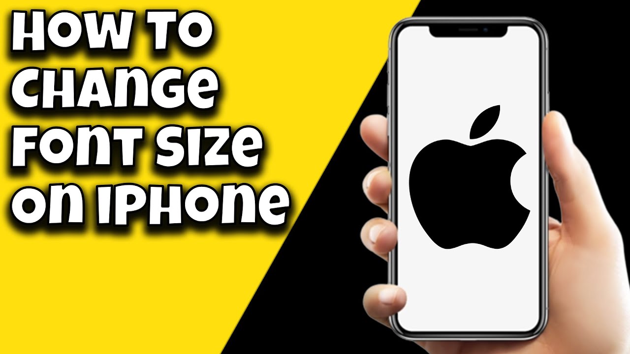 How To Change Font Size On iPhone - YouTube