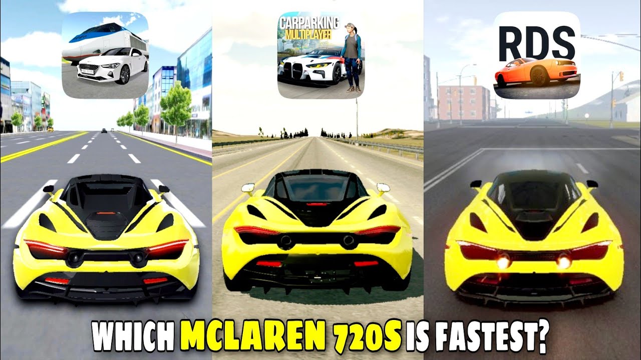 Mclaren 720s Top Speed in 3D Driving Class, Car Parking Multiplayer ...