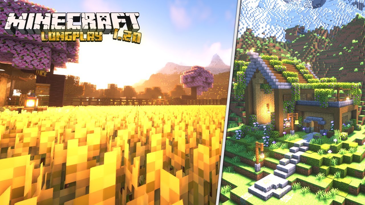 Large Scale Farm - Minecraft Survival - Relaxing Longplay, Farm ...