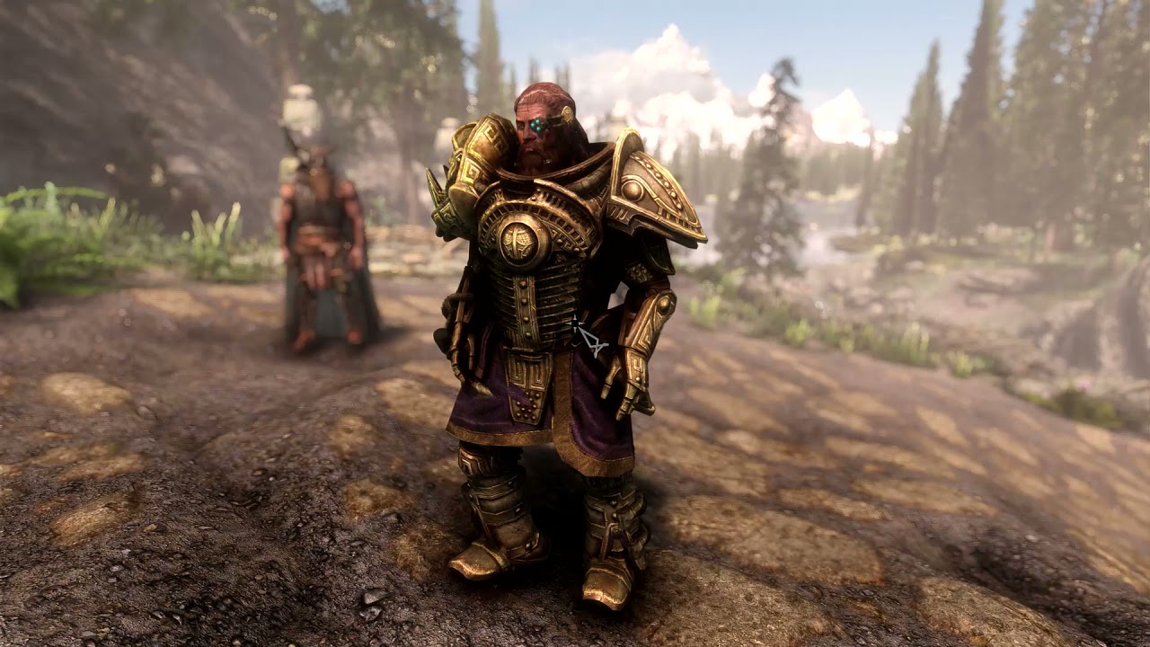 Dawi Race - Dwarven Engineer's Guild Armor TEST [Skyrim SE] - YouTube