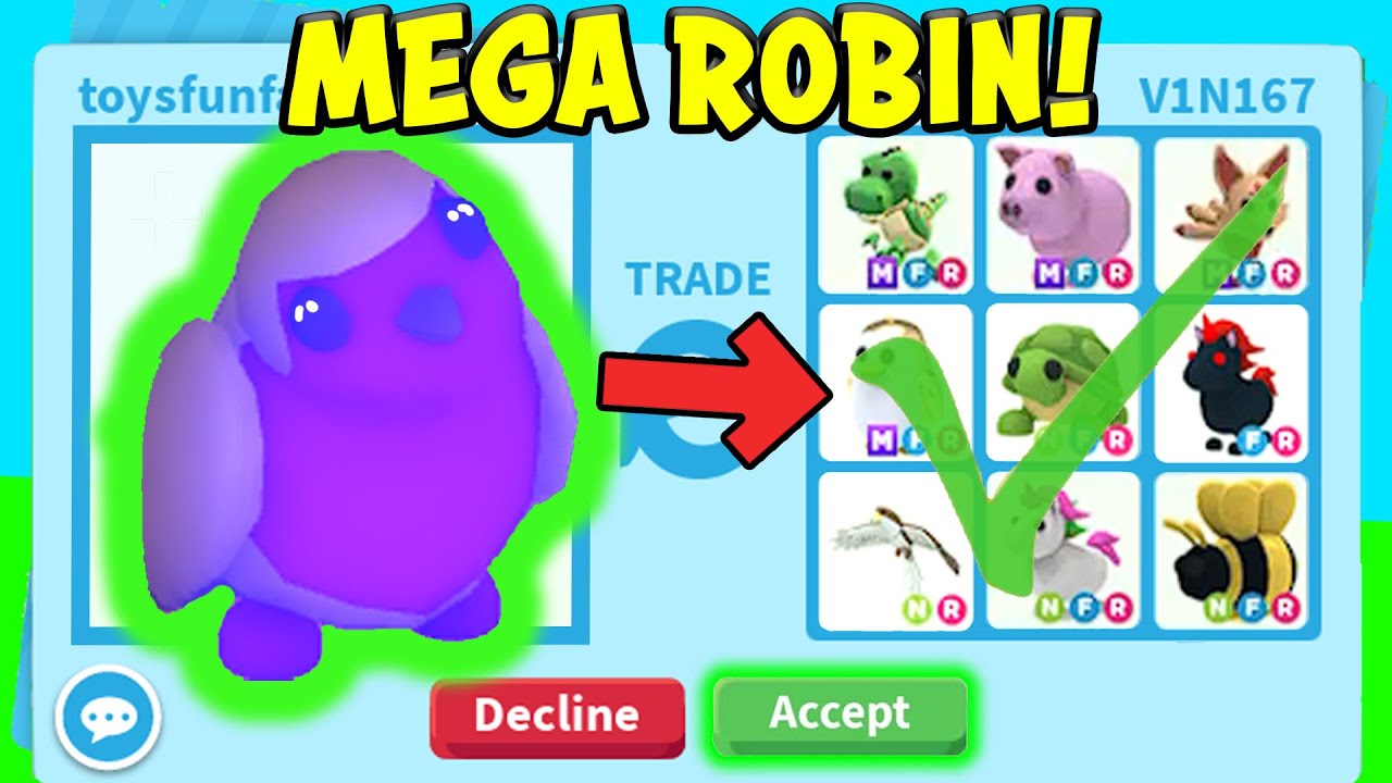 CRAZY Offers For Mega Robin Adopt Me! Roblox - YouTube