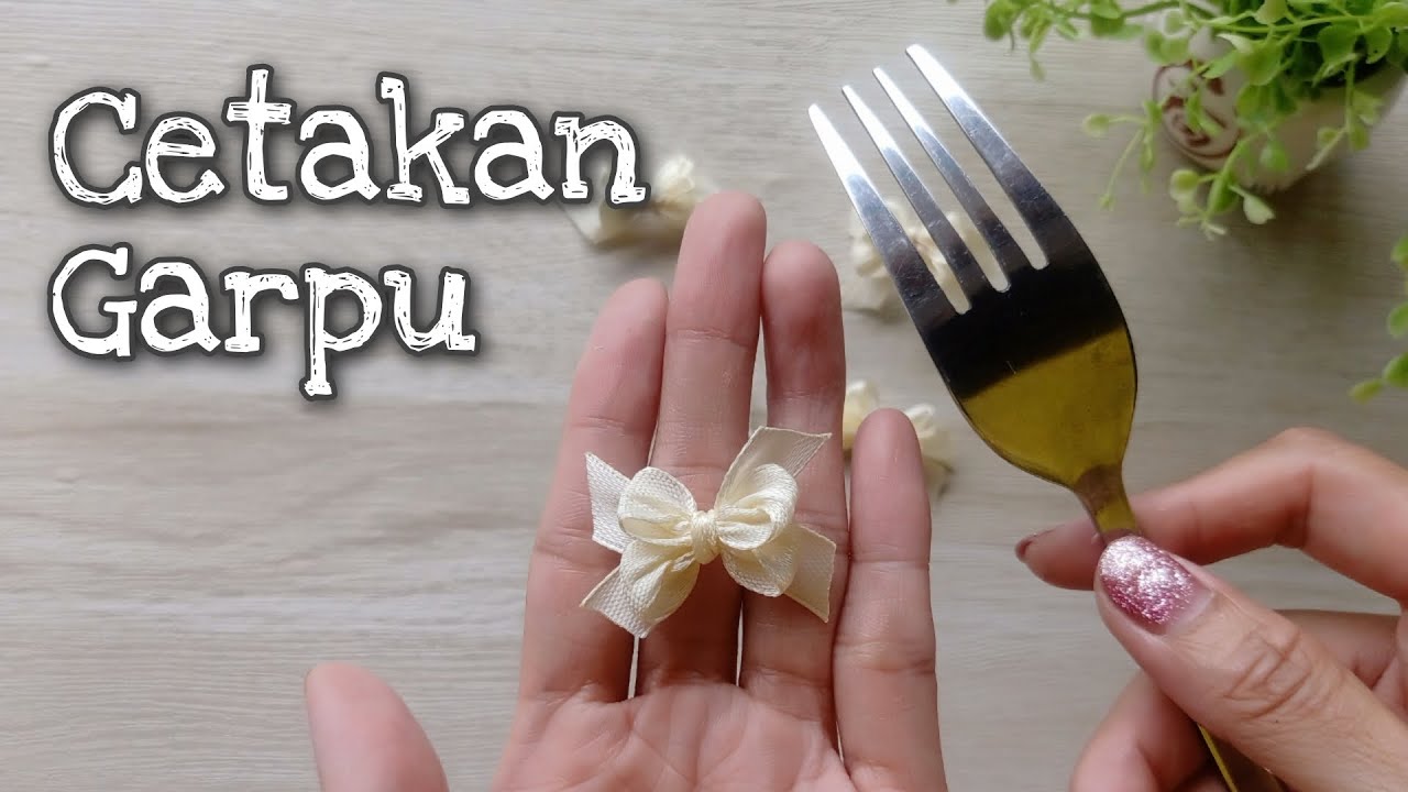 Simpul Pita Dengan Bantuan Garpu || Cara Mudah Membuat Sipul Pita - YouTube