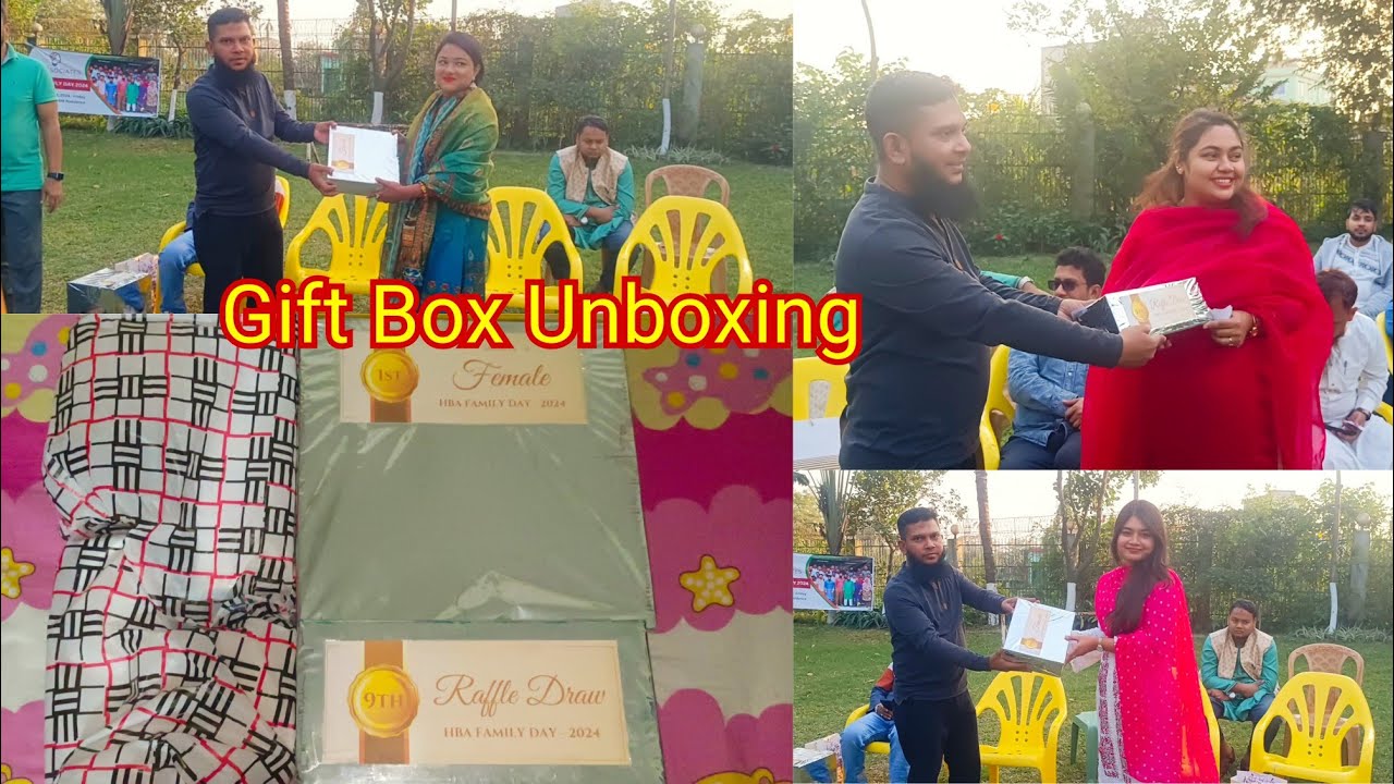 Picnic gift unboxing|Gift box unboxing|পিকনিক এ গিয়ে আমরা কি কি ...