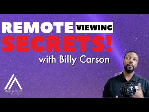 Remote Viewing Secrets REVEALED! with Billy Carson (November 2020 ...