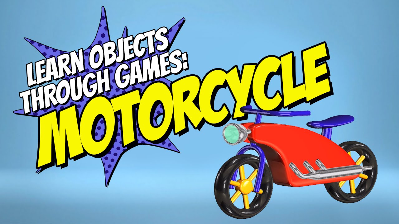 Fun Puzzle Toy Motorcycle Game for Kids Learn Shapes & Objects 1-4 ...