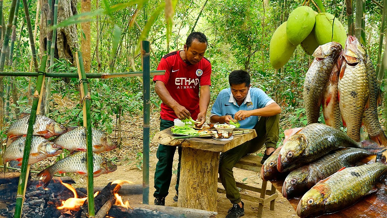 Wilderness Cooking Life | Grill River Fish Green Mango Pickle Salad ...