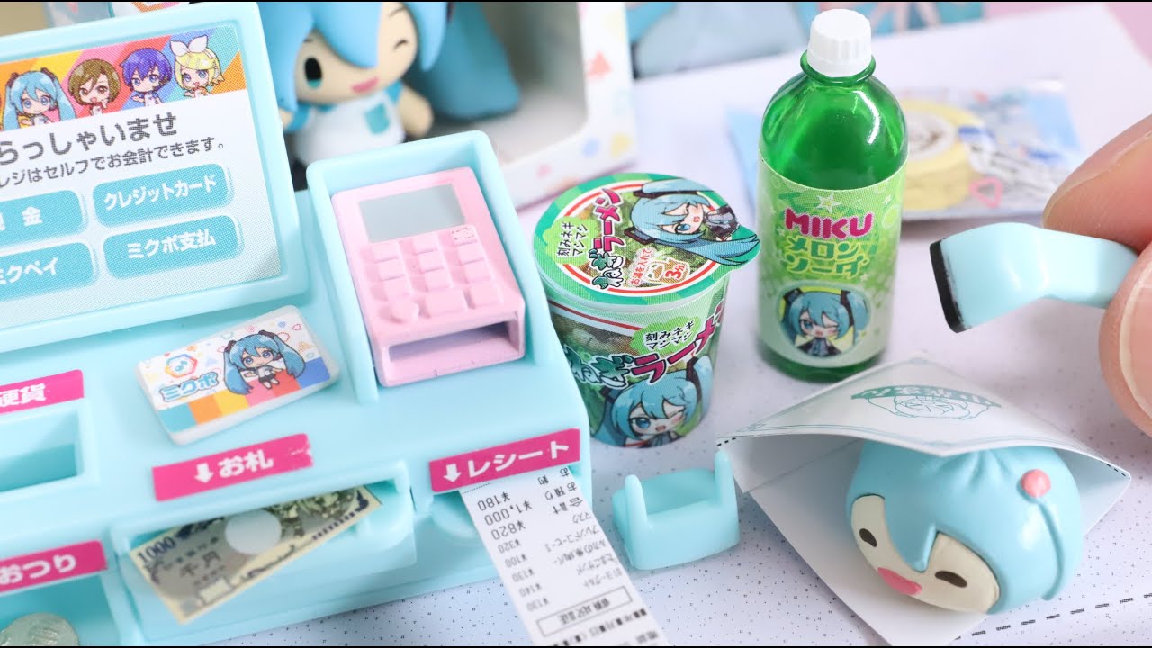 Hatsune Miku Convenience Store Re-Ment Miniature - YouTube