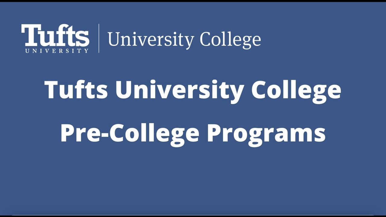 Tufts University College Pre-College Programs - YouTube