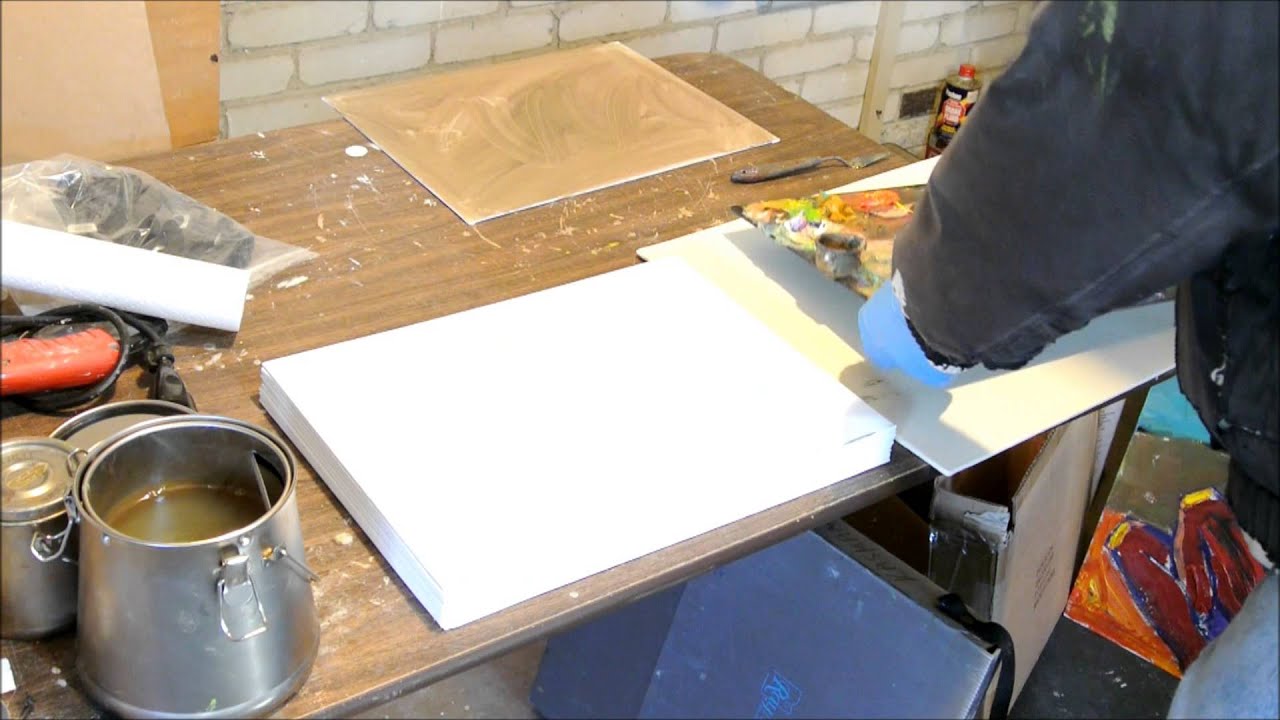 How to Quickly Tone Canvas Boards - YouTube