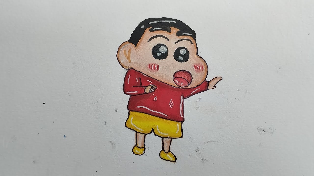 How to draw Shinchan Drawing | Shinchan Drawing tutorial!! #shinchan ...