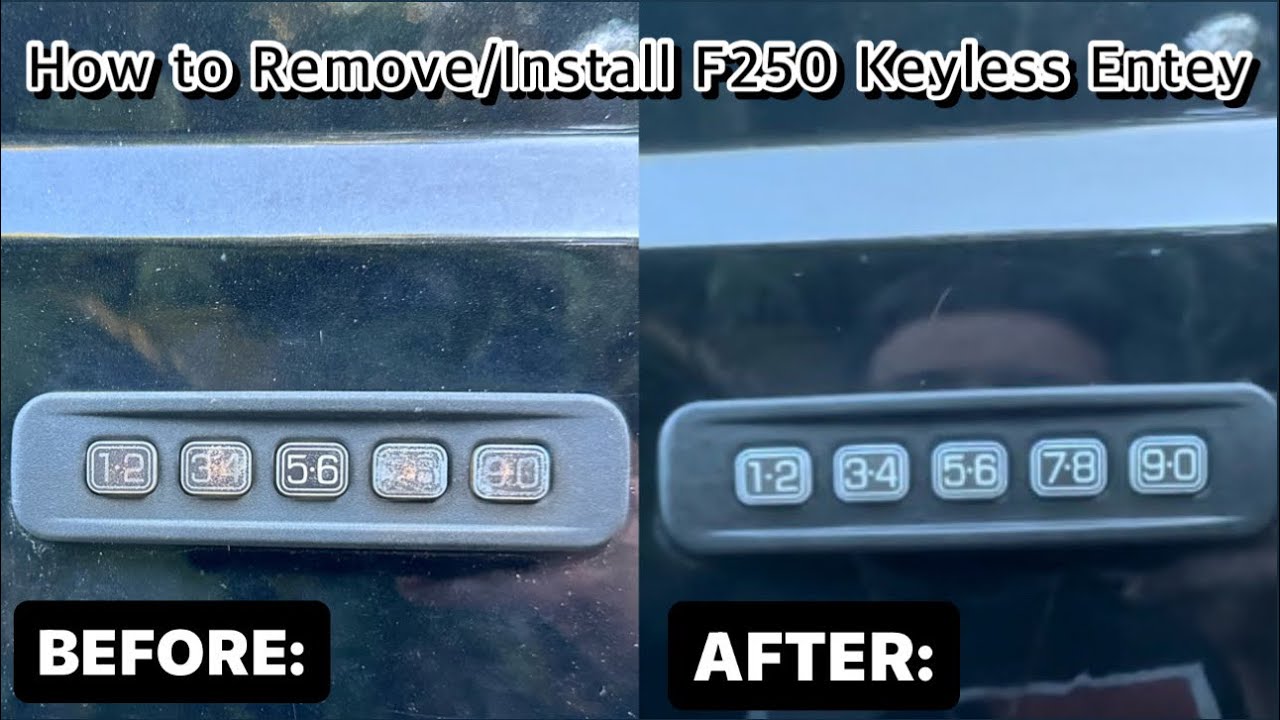 HOW TO REMOVE/INSTALL F250 KEYLESS ENTRY PAD - YouTube