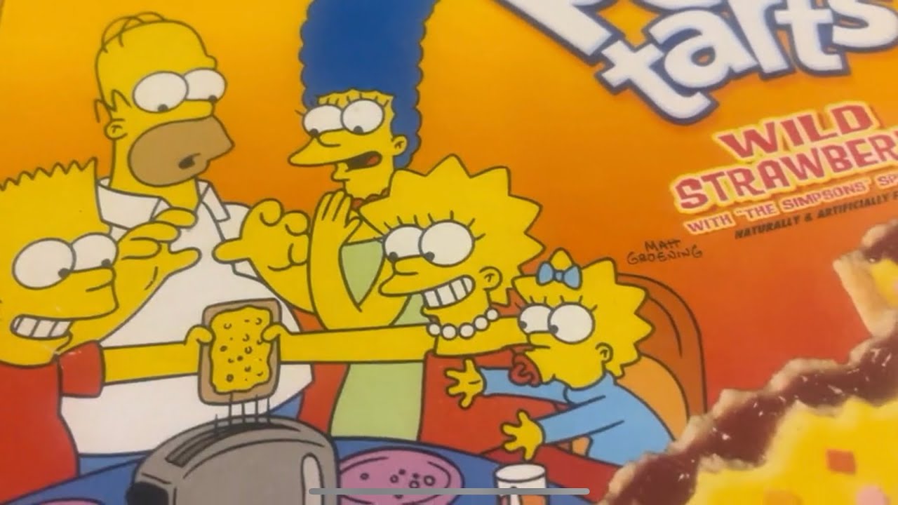 30 year old Simpsons pop-tart box #90s #vintage #food #simpsons - YouTube