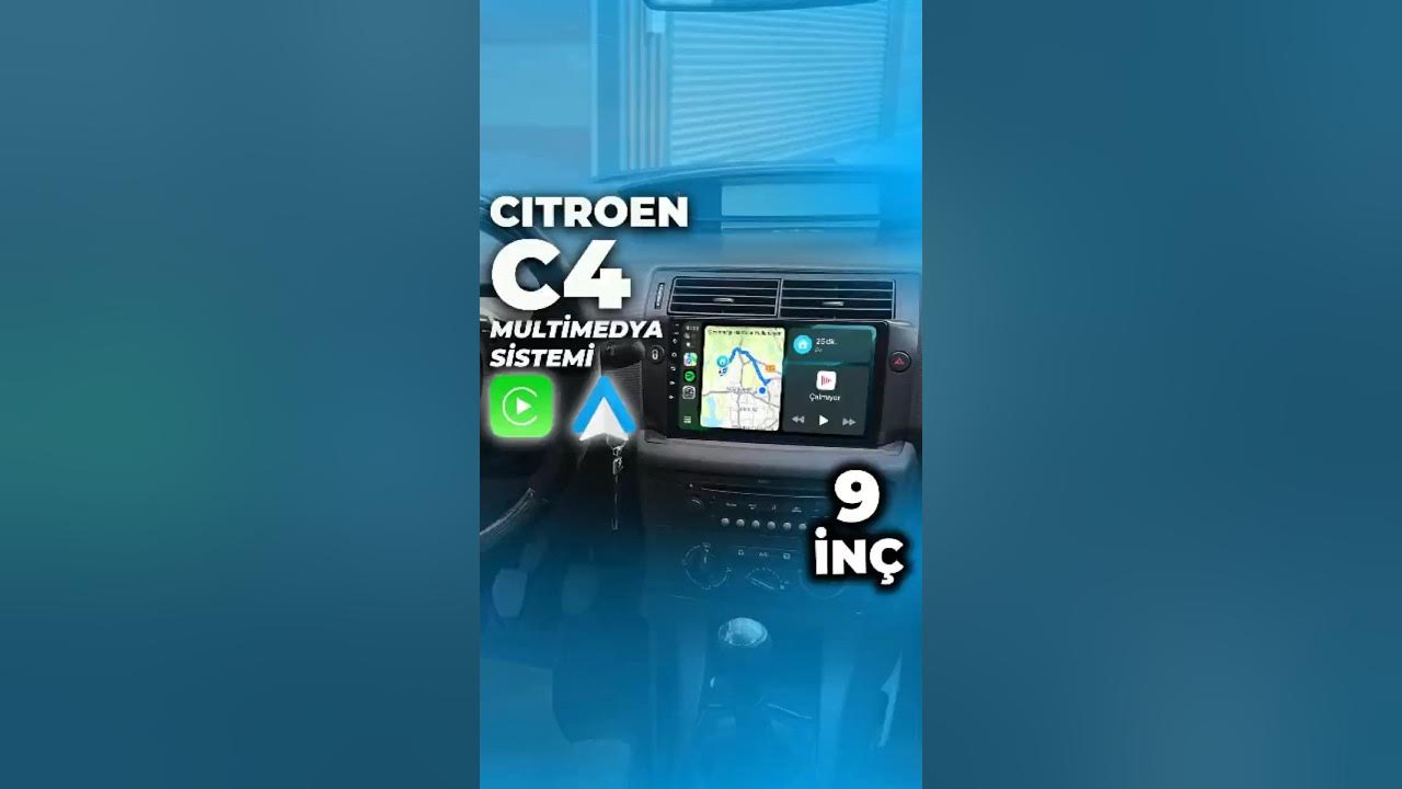 CITROEN C4 MULTİMEDYA SİSTEMİ KABLOSUZ CARPLAY & ANDROİDAUTO DESTEKLİ ...