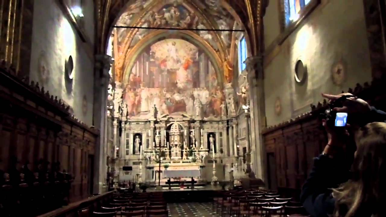 Inside Certosa del Galluzzo monastery south of Florence, Italy ...
