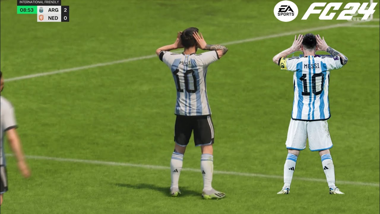 Messi celebration vs the Netherlands 🇳🇱 | EA SPORTS FC 24 (PS5) - YouTube