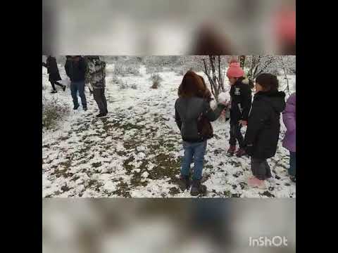 Ağcabədi şəhər 1saylı tam orta məktəb. Xəyalə müəl.balaca fidanları Qar sevincini yaşadılar .09.01.