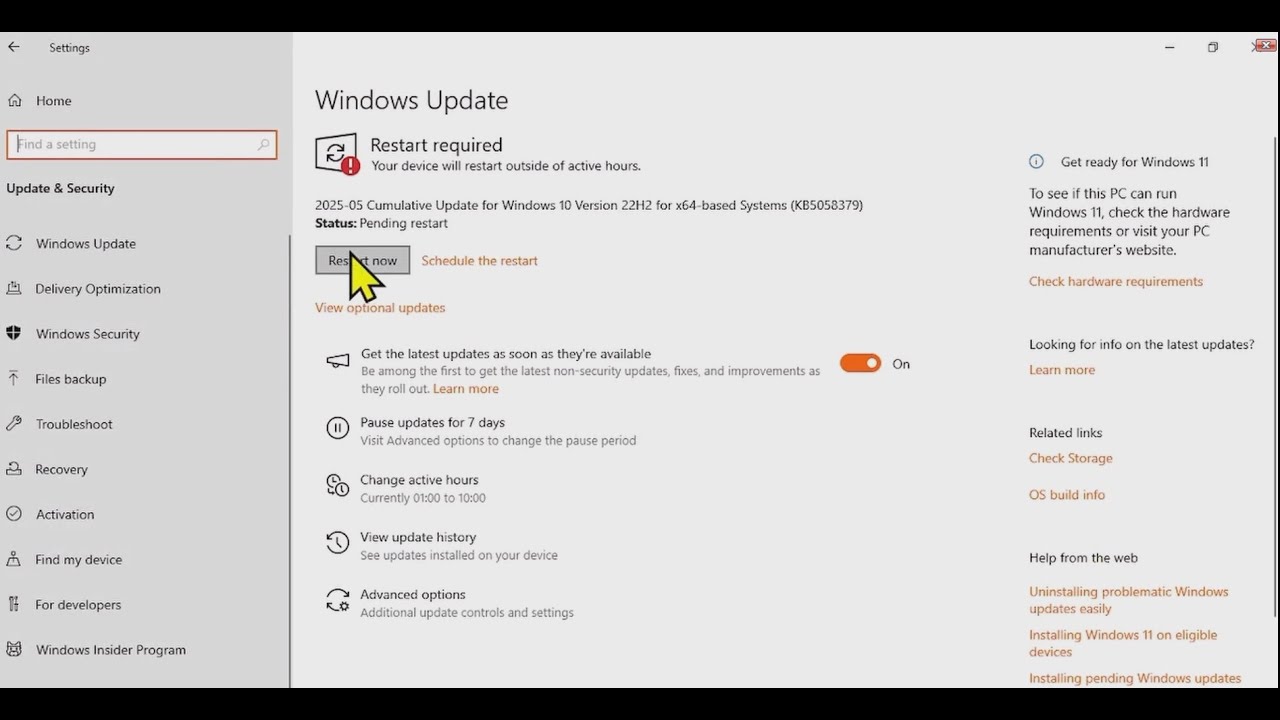 How to fix update KB5058379 failed to install in Windows 10 22H2 - YouTube