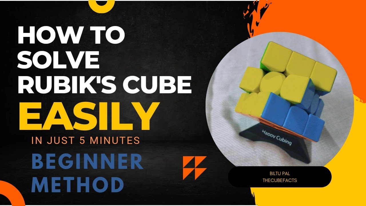 How to solve Rubik's cube ( beginner method ) the best way to learn Rubik's Cube in bengali # ...