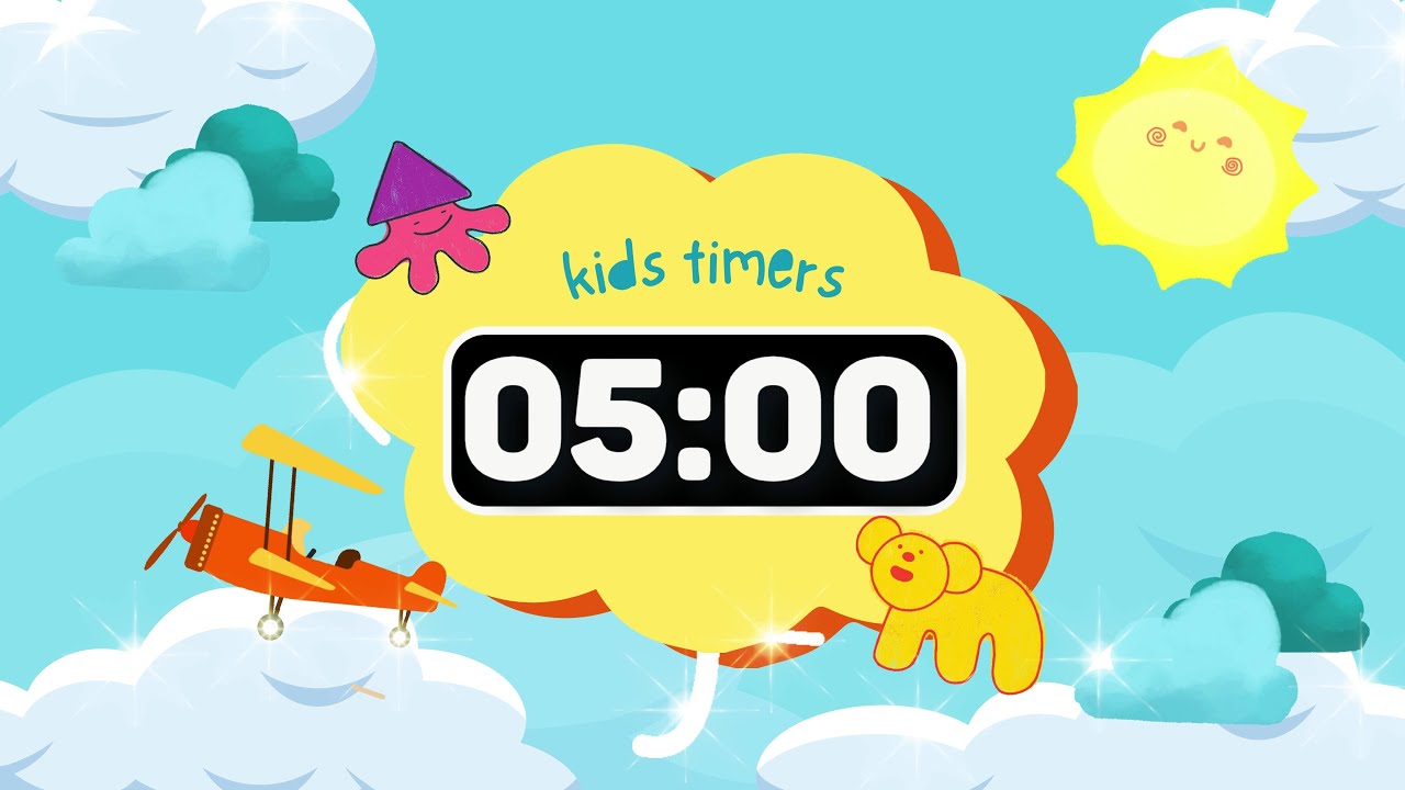 5 Minute Timer with Kindergarten Music with Alarm ⏳ Engage Kids ...