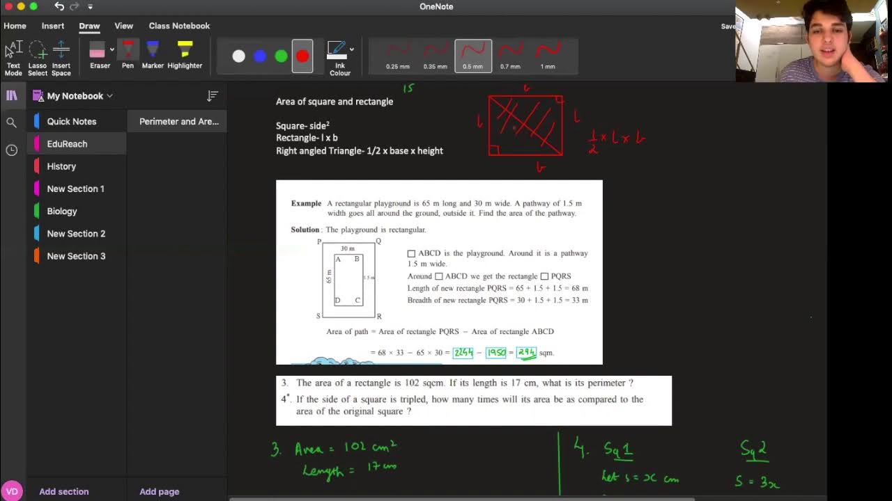 Perimeter and Area- Grade 7 Math - YouTube
