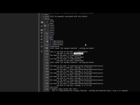 Tutorial - file manipulating in Blender/Python with Serpens - YouTube