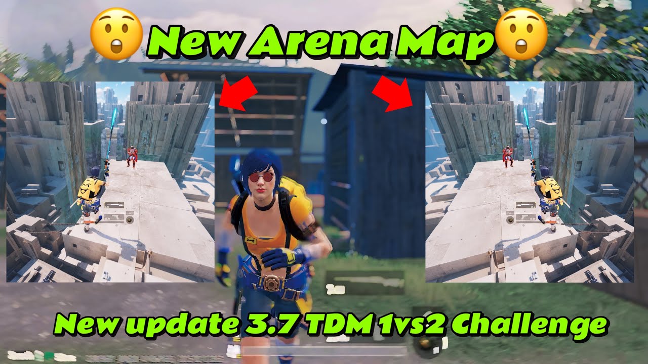 New Arena Map 😱😱 New Update 3.7 1vs2 Challenge😎 BGMI PUBG GamePlay # ...
