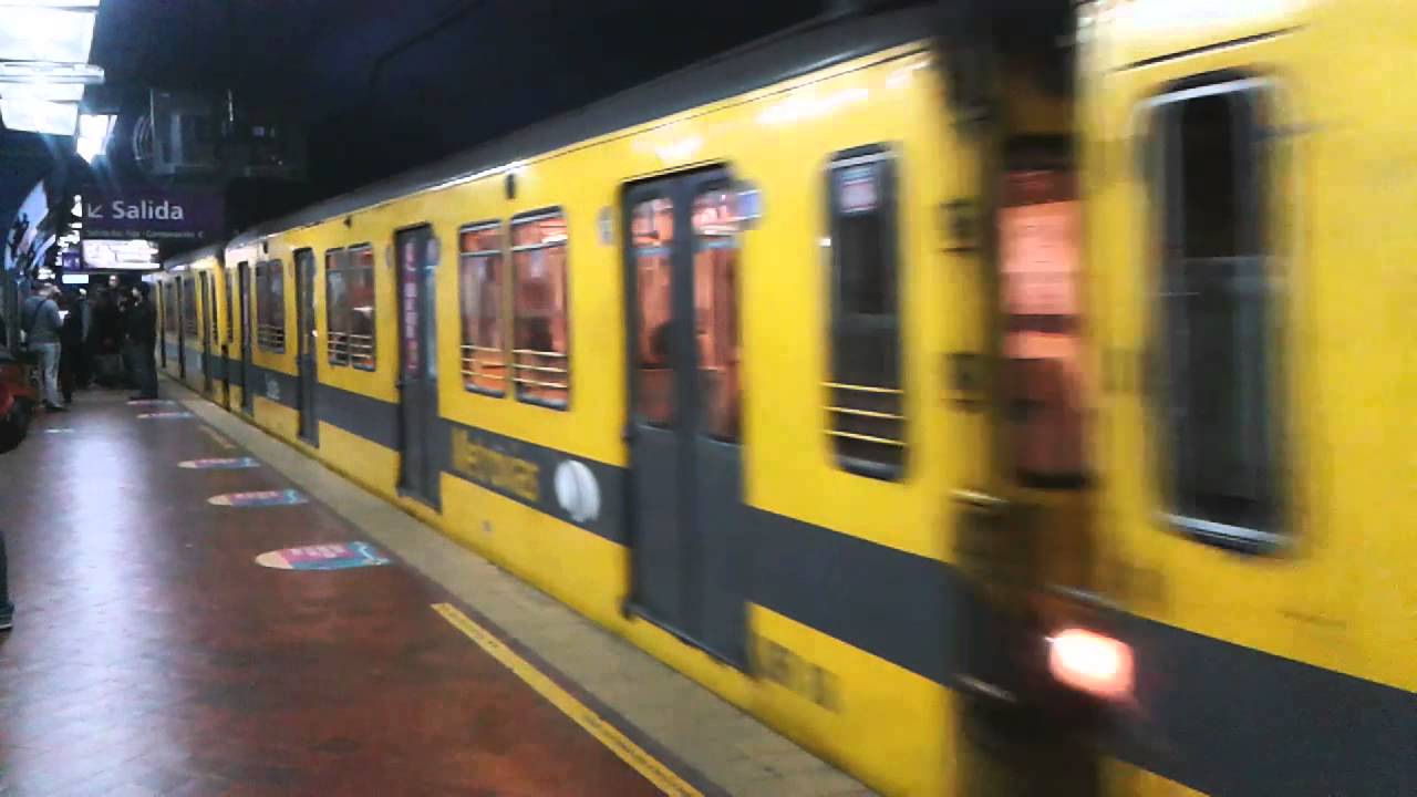 Subte línea E - CAF GEE chapa "I" - YouTube
