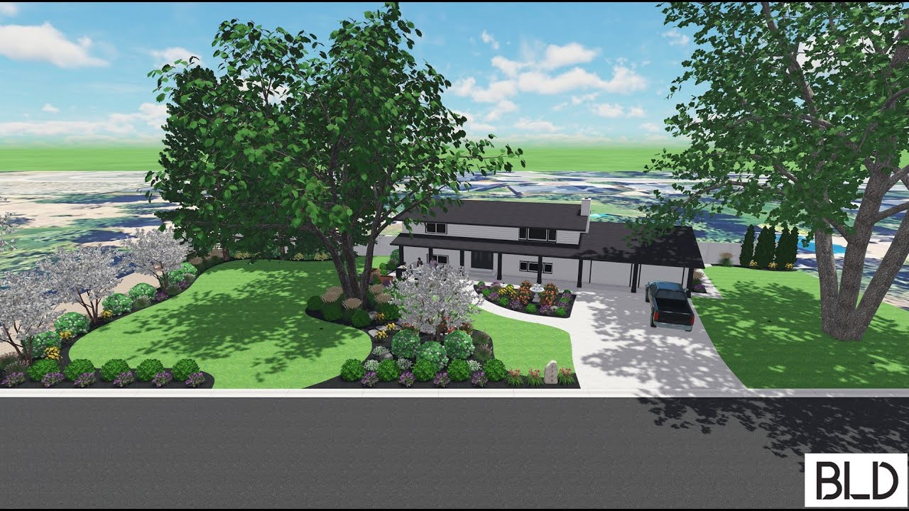 Meridian Front Yard Landscape Design (KEY24) [FINAL] - YouTube