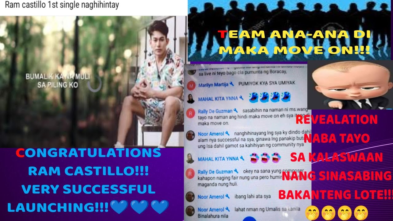 RAM CASTILLO MAY DI PA RIN NKA MOVE ON!REVEALATION TAYO SA KALASWAAN SA SINASABING BAKANTENG ...